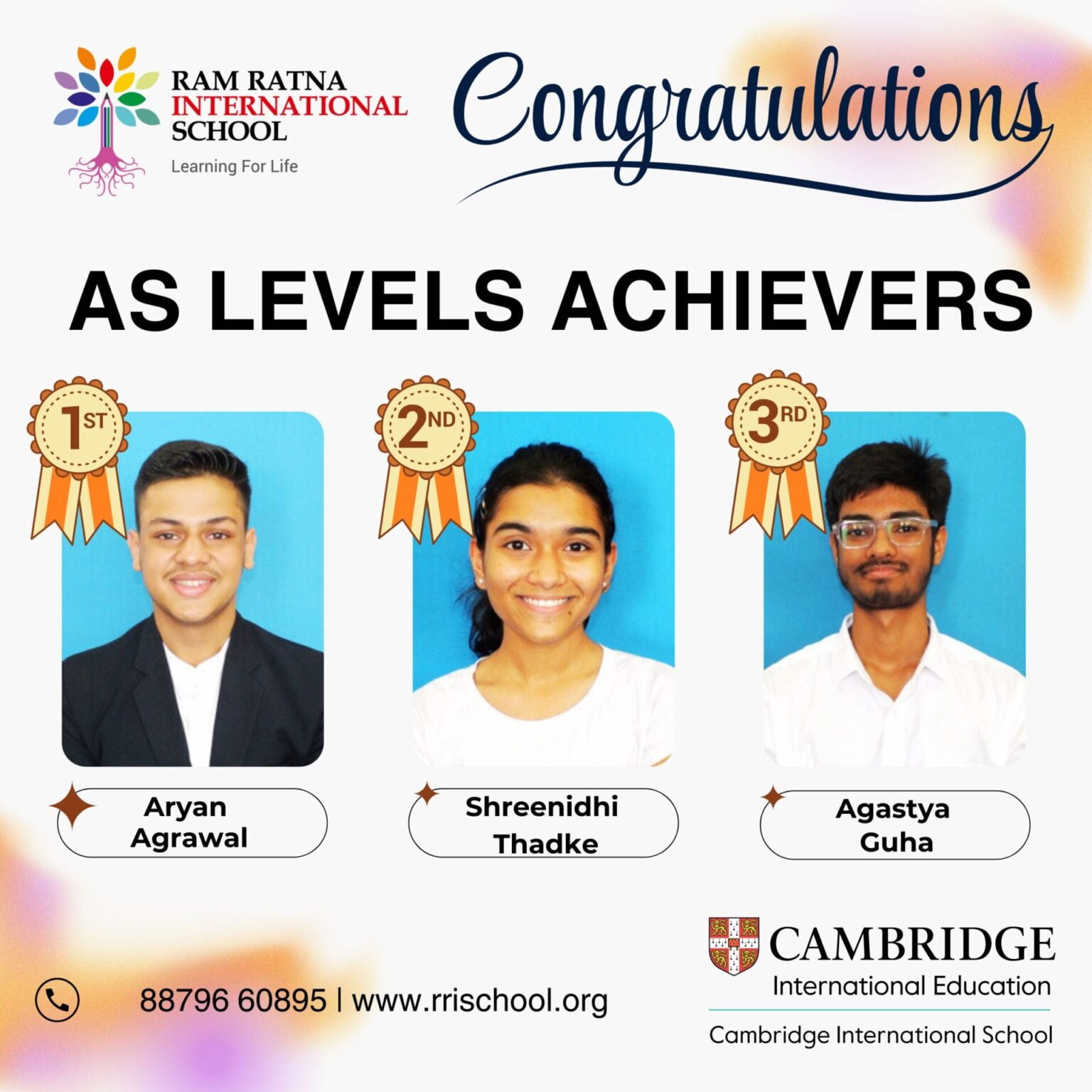 AS LEVELS ACHIEVERS – Ram Ratna International School